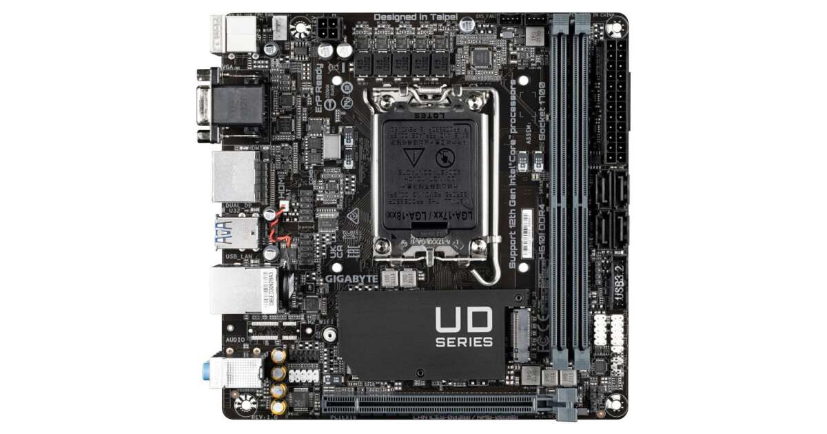 GIGABYTE H610I DDR4 płyta główna Intel H610 Express LGA 1700 mini ITX ...
