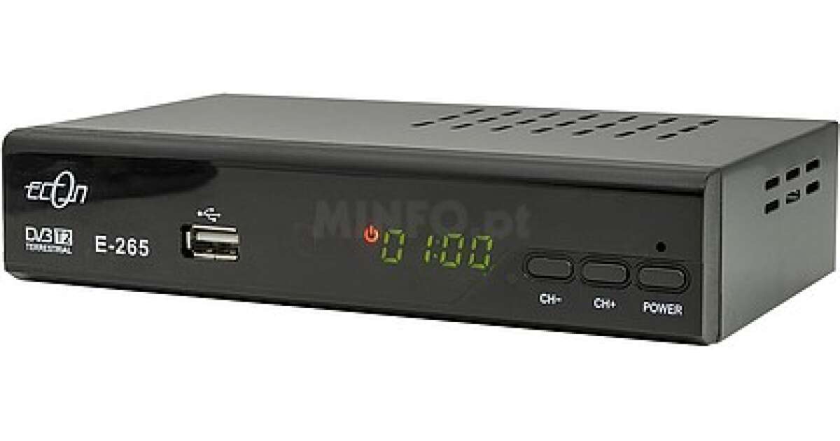 ECON FTA E-265 Full HD T2/C földi digitális vevőegység ECON FTA E-265 ...