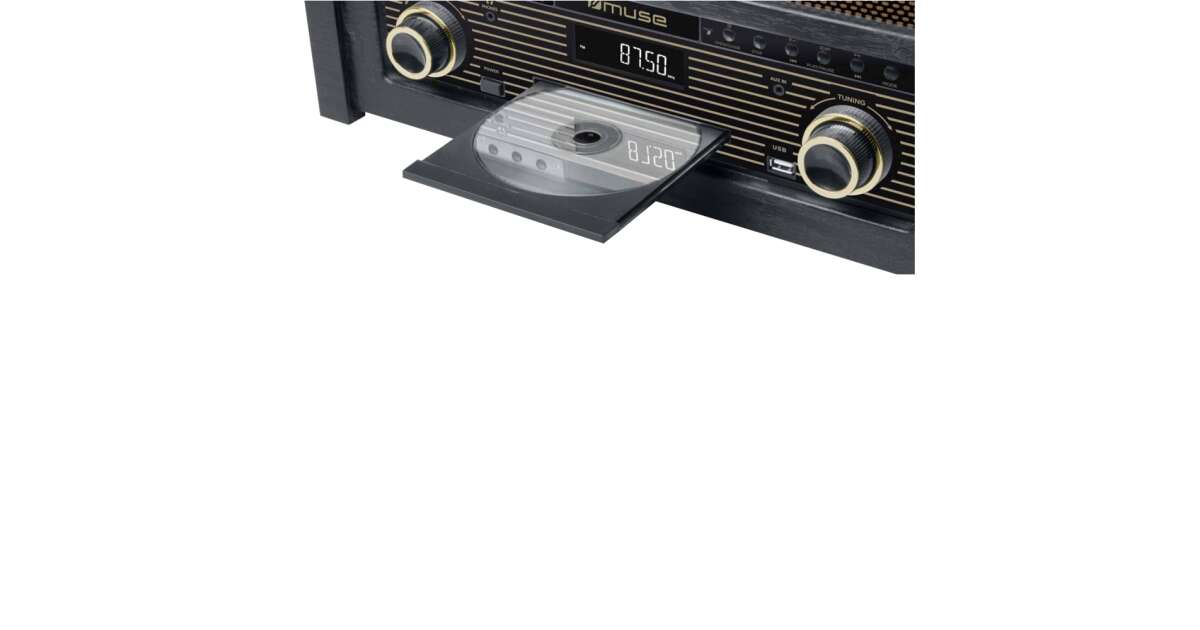 Lemezjátszó Pick-Up MUSE MT-115 W, Bluetooth Vintage Collection, FM ...