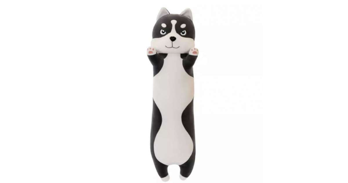 Hosszú kutya plüss párna, 65 cm, hutsky | Pepita.hu
