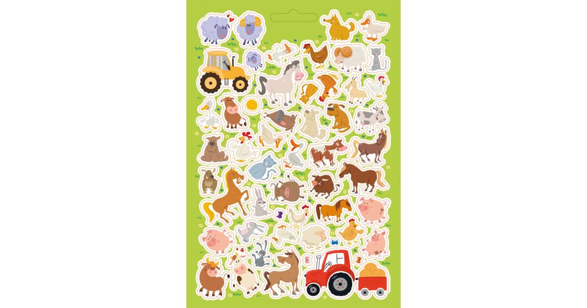 Vidám farm kifestő 300 matricával | Pepita.hu