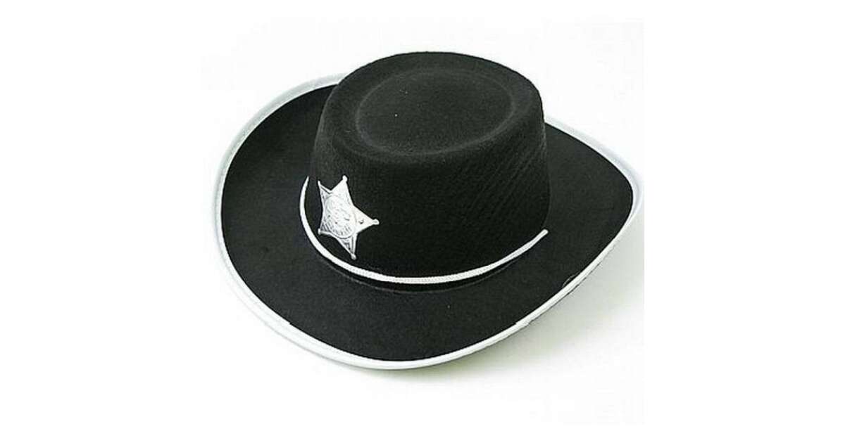 Cowboy kalap csillaggal - gyerekeknek - fekete | Pepita.hu