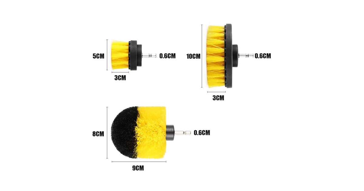 Fúróba fogható tisztító kefe szett | Pepita.hu