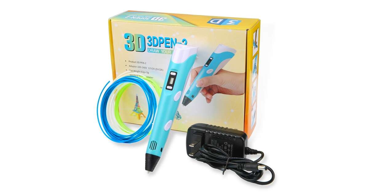 3D kreatív varázs toll térbeli rajzok készítéséhez – 3D nyomtató toll ...