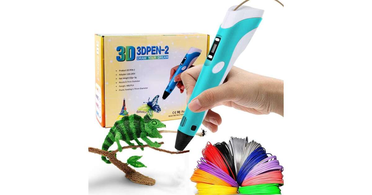 3D kreatív varázs toll térbeli rajzok készítéséhez – 3D nyomtató toll ...