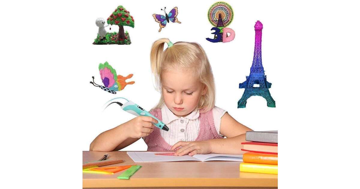 3D kreatív varázs toll térbeli rajzok készítéséhez – 3D nyomtató toll ...