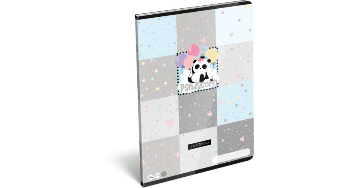 Pandacorn: Caiet cu pătrățele, 32 foi - A4 | Pepita.com