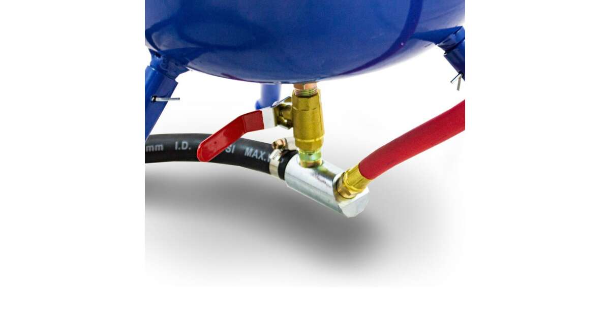 Hordozható homokfúvó gép, homokszóró, 4 db fúvókával, 19 Liter ...