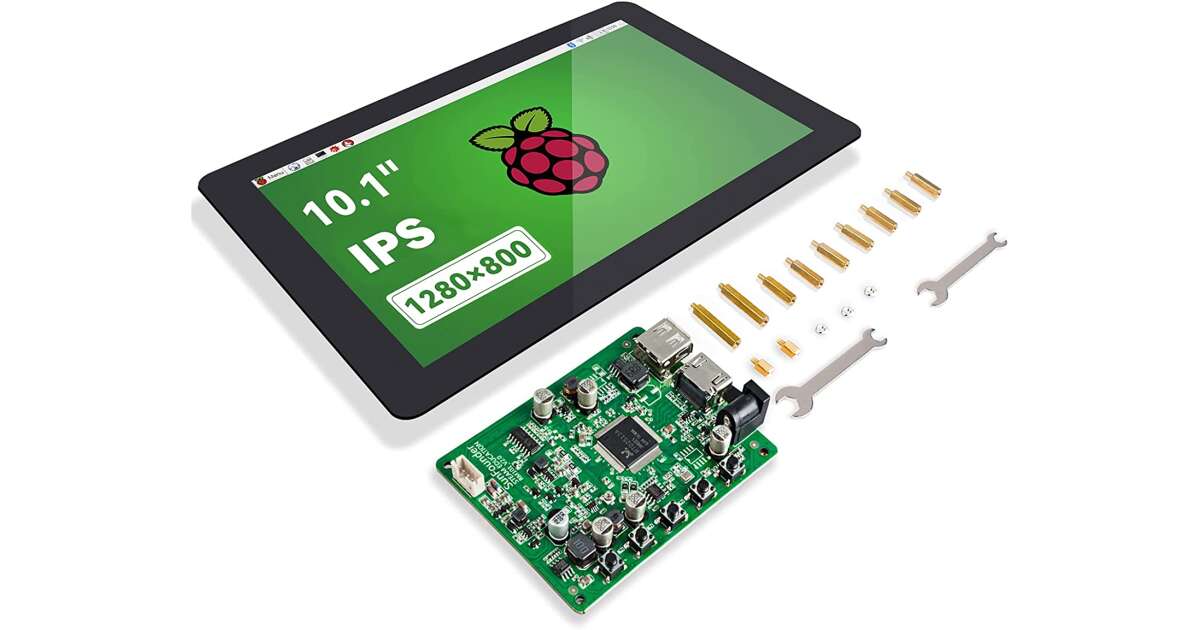 SunFounder 10.1 IPS LCD érintőképernyős monitor, 10.1″, Raspberry Pi ...