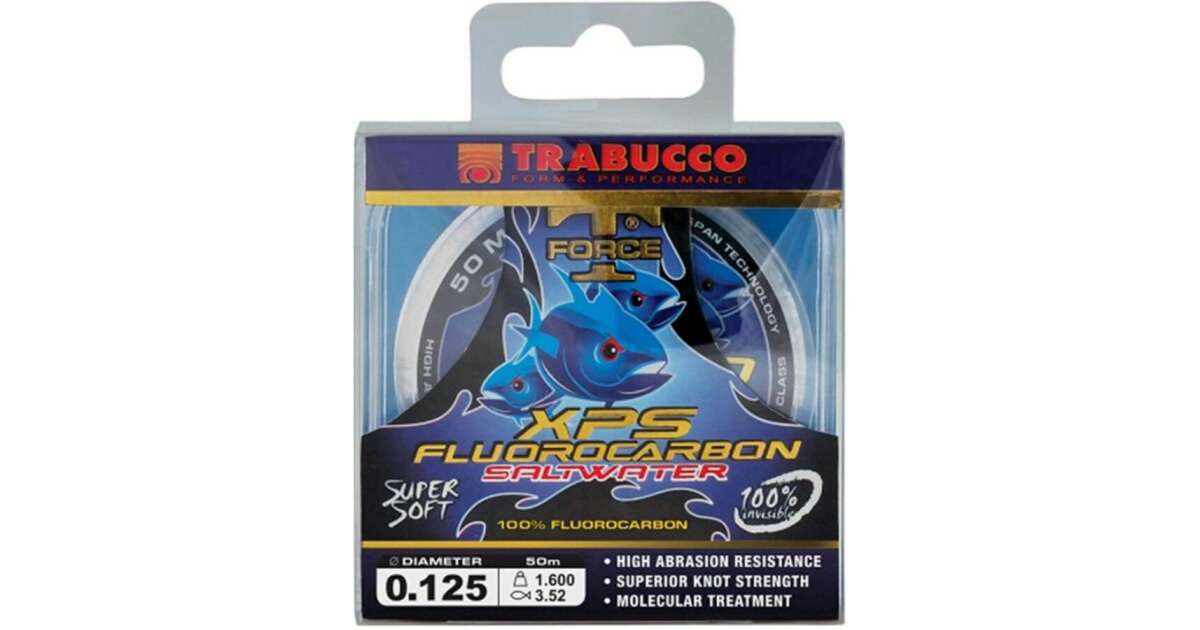 Trabucco T-Force Xps Fluorocarbon Saltwater 2013 50 m 0,40 mm fir de ...