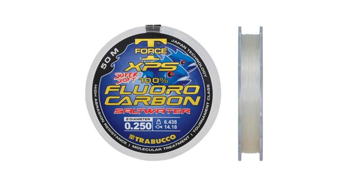 Trabucco T-Force Xps Fluorocarbon Saltwater 2013 50 m 0,25 mm fir de ...