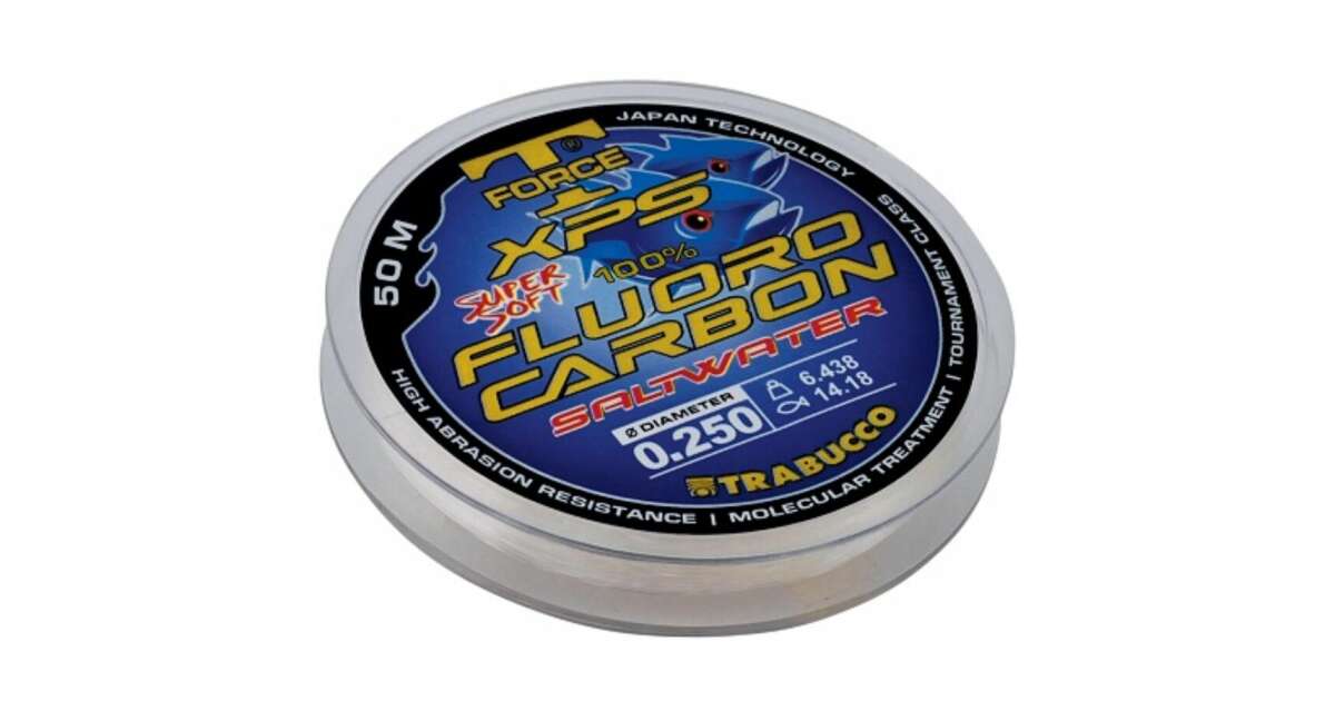 Trabucco T-Force Xps Fluorocarbon Saltwater 2013 50 m 0,25 mm fir de ...