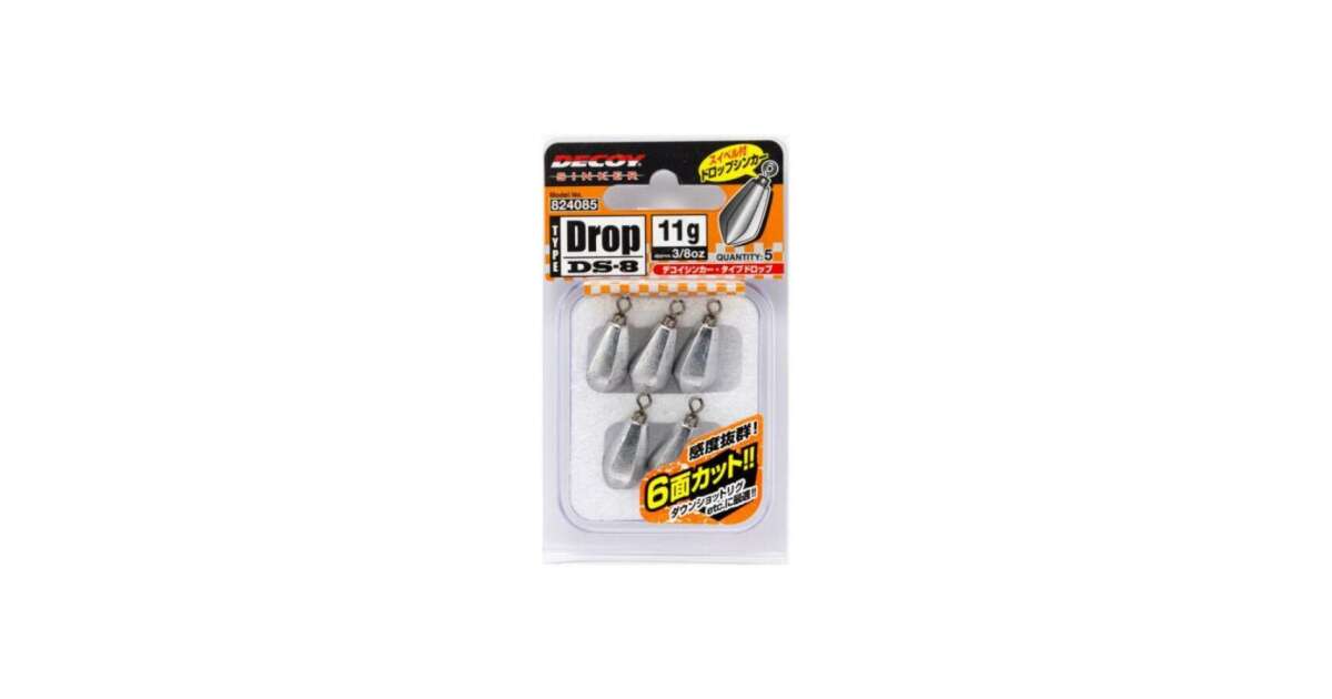 Decoy DS-8 Sinker Type Drop 5,0 gr drop shot ólom 7 db/csg | Pepita.hu