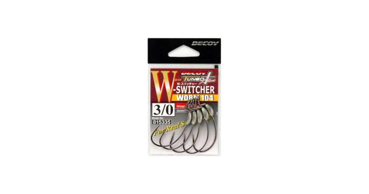 Decoy Offset Worm 104 W Switcher #5/0 1,5gr súlyozott horog 4 db/csg ...
