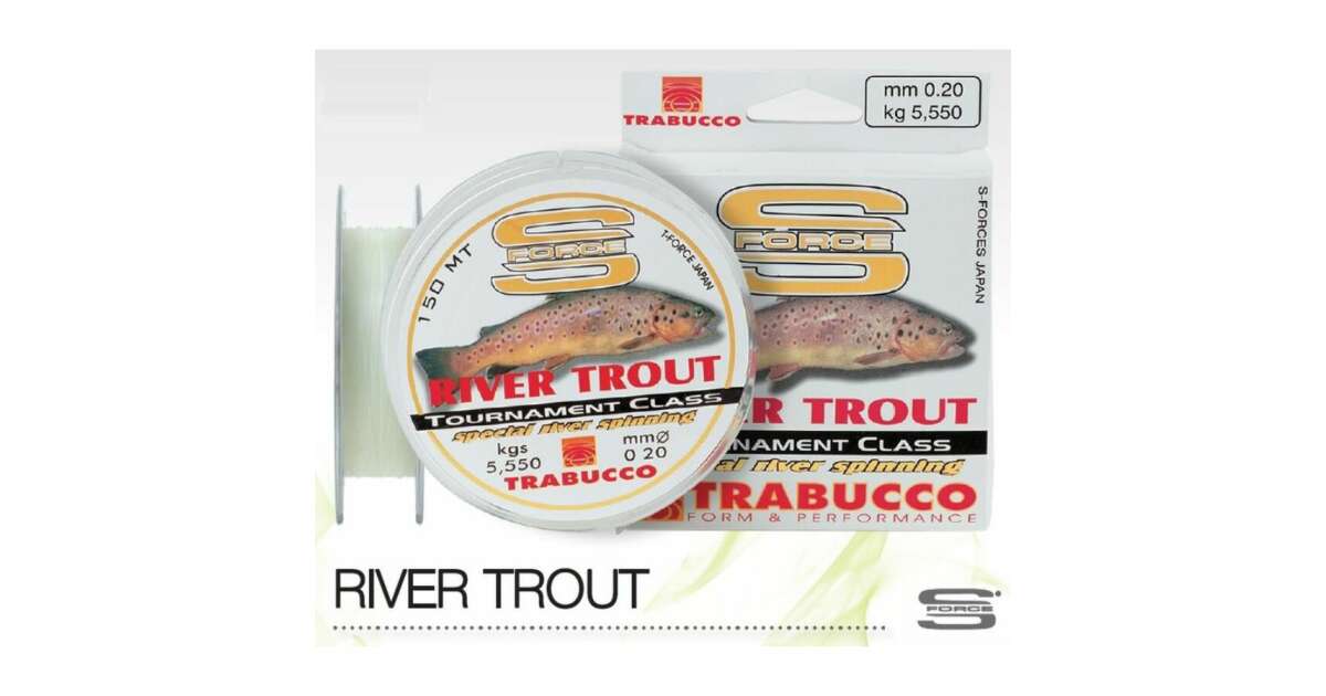 Trabucco S-Force Spin-River Trout 150 m 0,18 mm fir de pescuit | Pepita.com