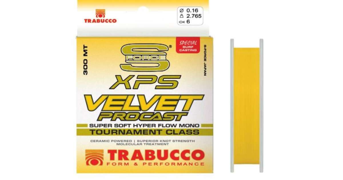 Trabucco S-Force Xps Velvet Pro Cast 600 m 0,22 mm fir | Pepita.com