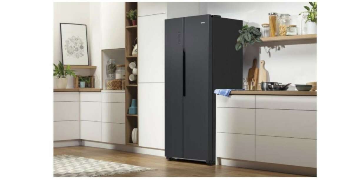 Gorenje NRS918EMB Side-by-side fekete hűtőszekrény | Pepita.hu