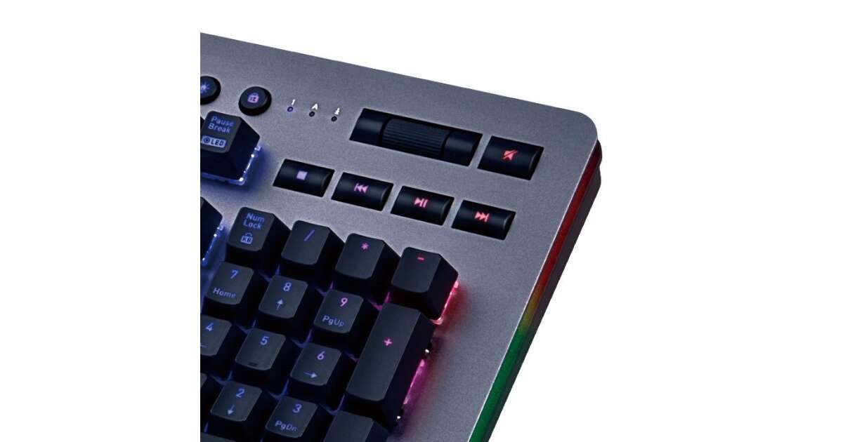 Thermaltake Tt eSports Level 20 RGB Titanium Gaming Cherry MX Blue US ...