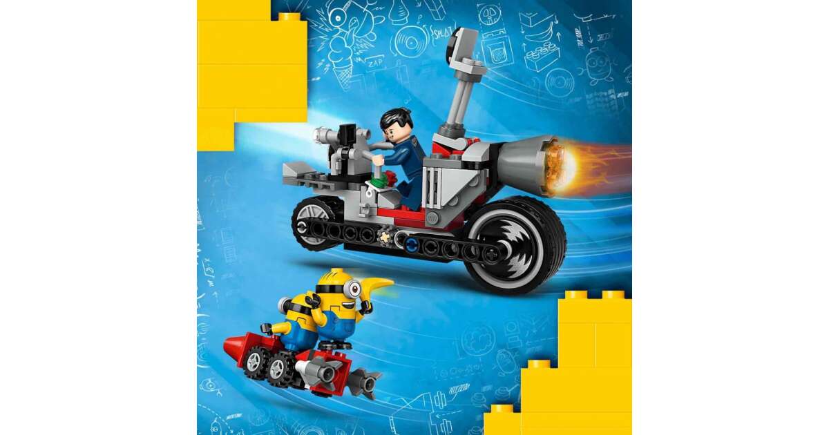 Lego Minions 75549 Megállíthatatlan minyonos motoros üldözés | Pepita.hu
