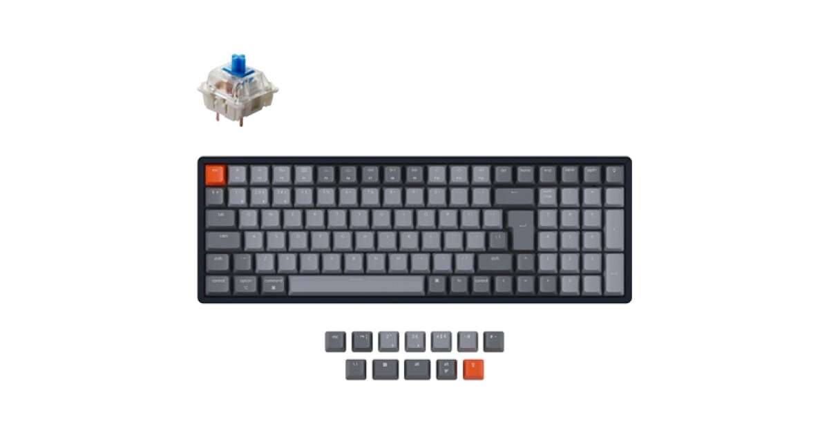 Keychron K4 Hot-swap Gateron G Pro Blue RGB Bluetooth Angol | Pepita.hu
