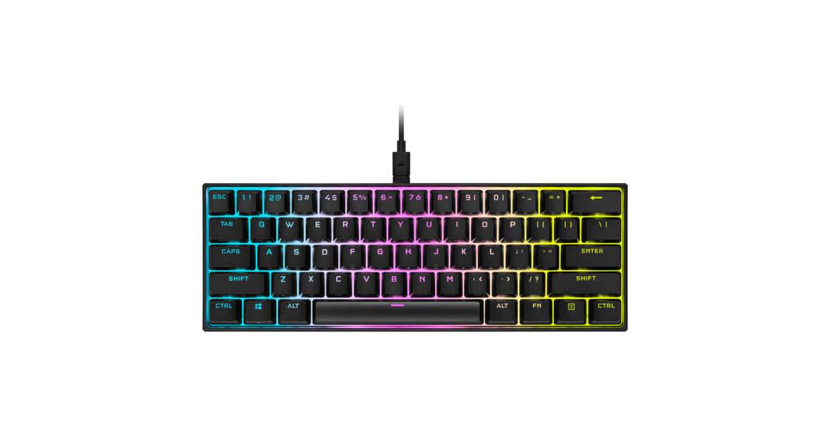 CORSAIR K65 Mini RGB Cherry MX Speed Mechanikus Gamer Billentyúzet ...