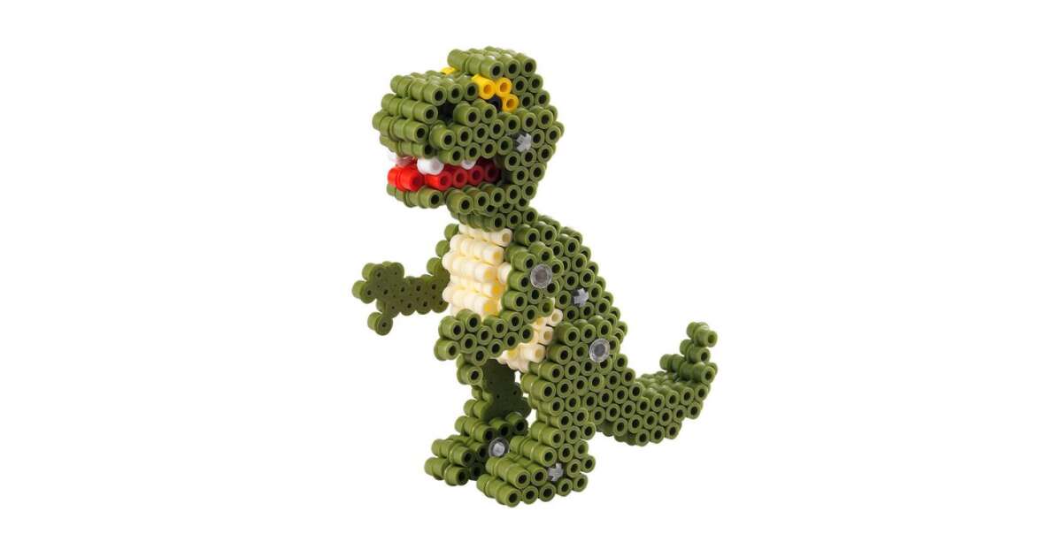 Hama gyöngy szett - 3D Dino, 2500 darab | Pepita.hu