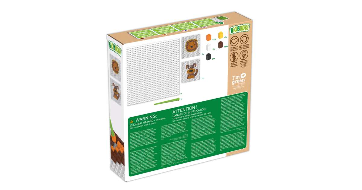BiOBUDDi Pixel kocka szett: Oroszlán és kutya | Pepita.hu