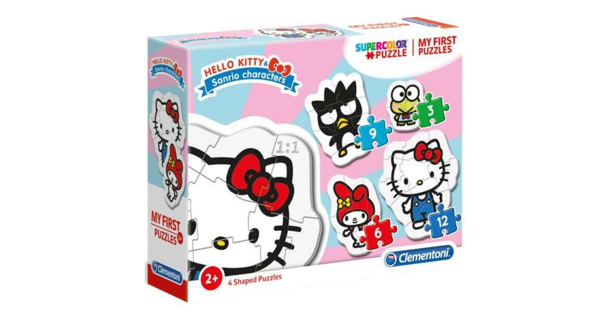 Hello Kitty 4 az 1-ben Supercolor formapuzzle - Clementoni | Pepita.hu