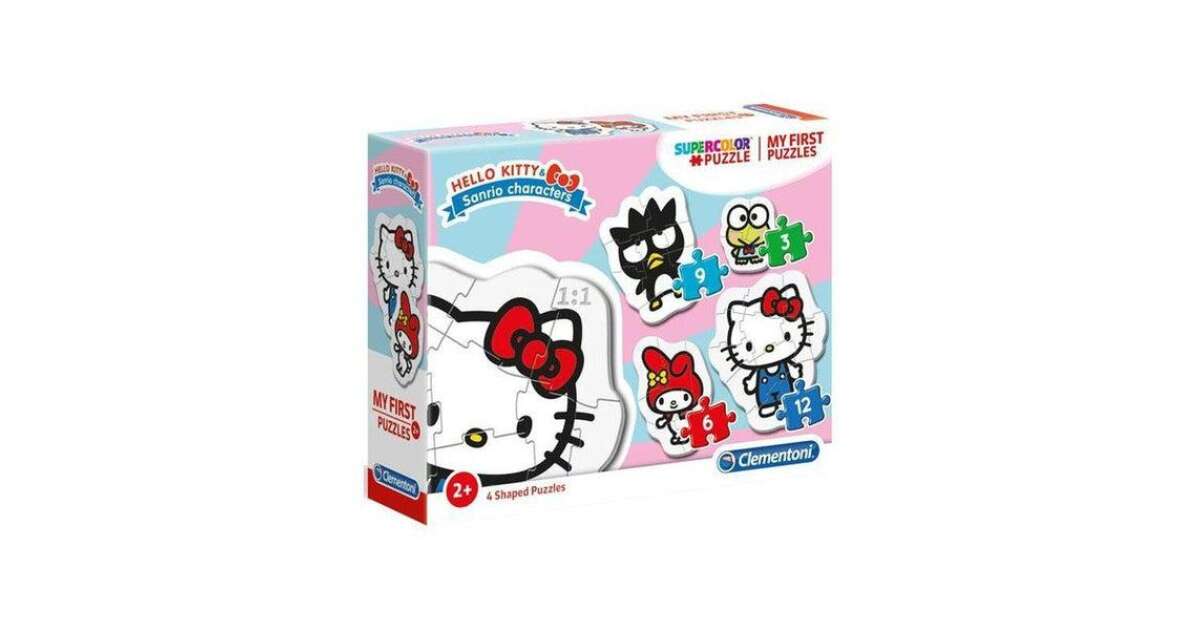 Hello Kitty 4 az 1-ben Supercolor formapuzzle - Clementoni | Pepita.hu
