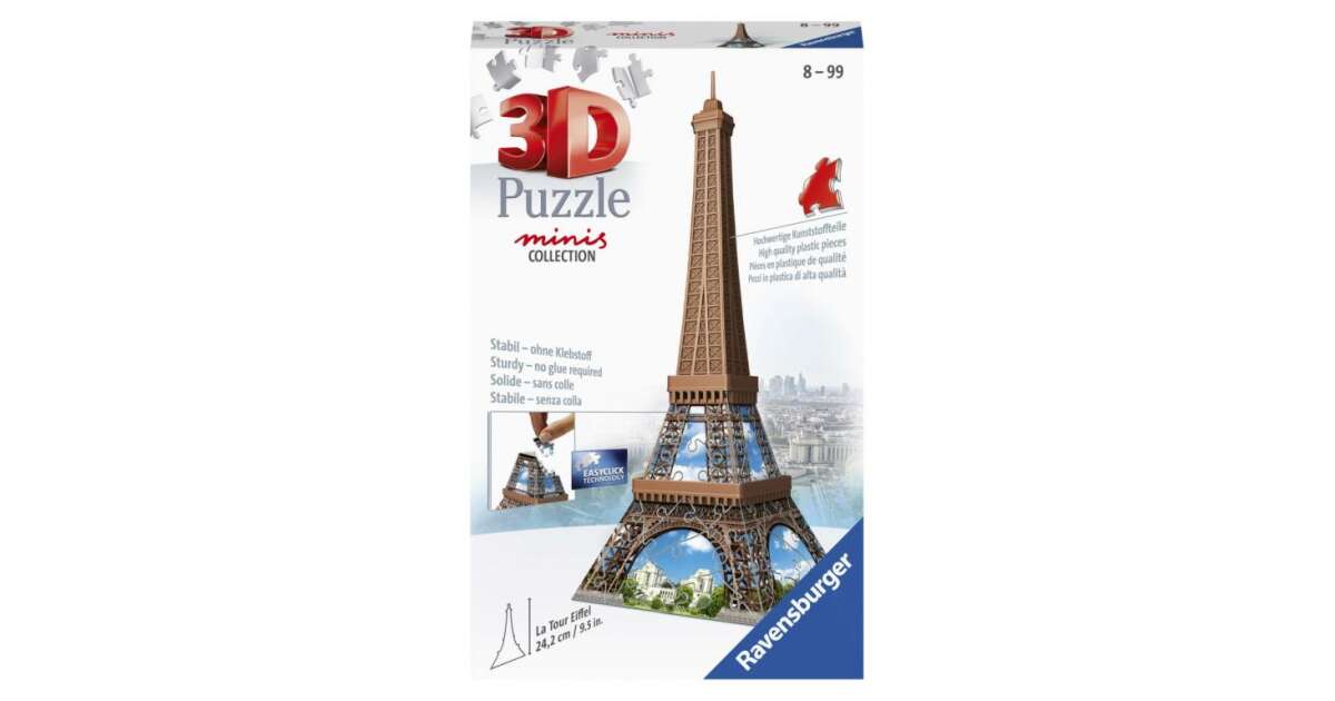 Ravensburger Eiffel-torony 3D Puzzle - 216 darab | Pepita.hu