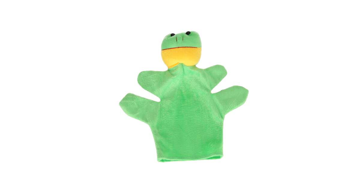 Puppet plush mascot hand puppet frog | Pepita.com