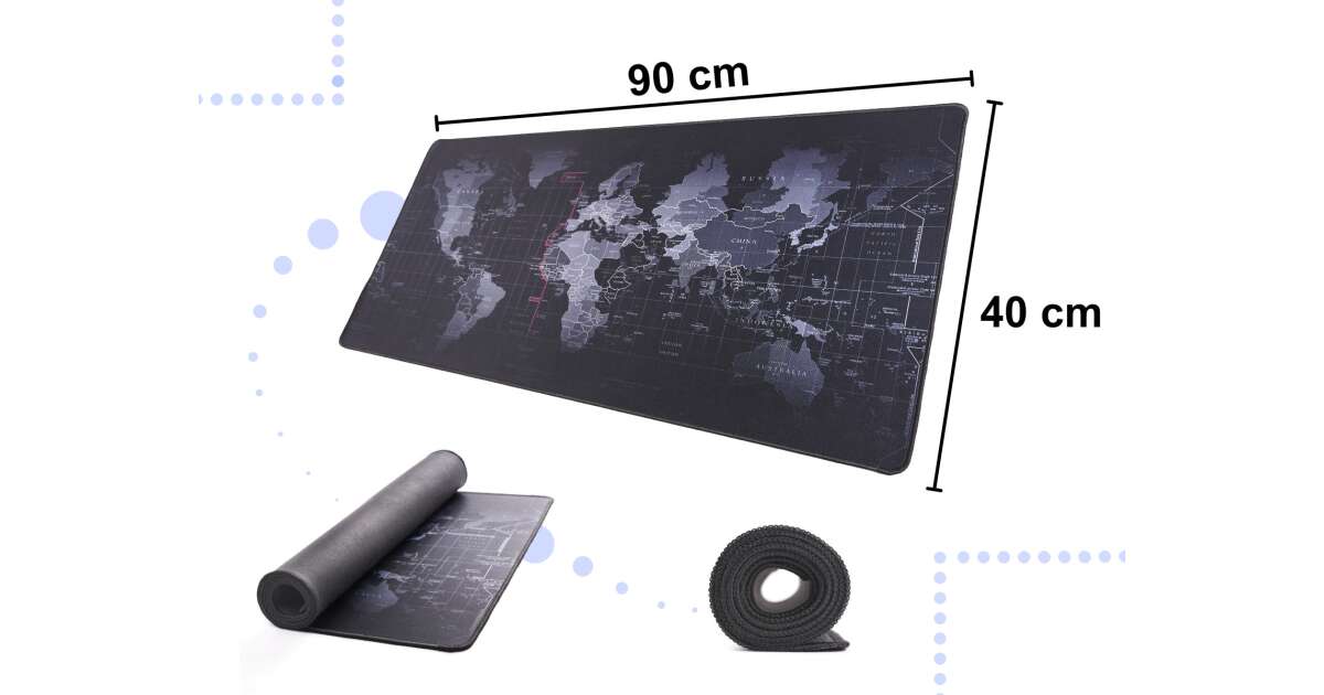 Asztali könyökalátét 40x90cm - Világtérkép | Pepita.hu