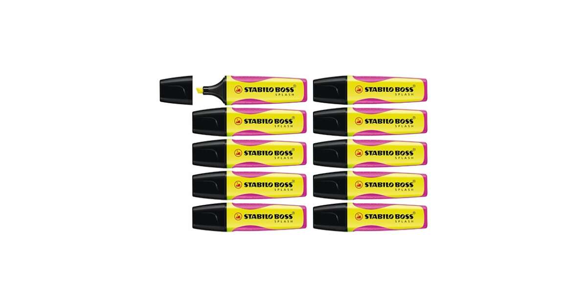 Stabilo: BOSS SPLASH szövegkiemelő 2-5mm-es sárga színben | Pepita.hu