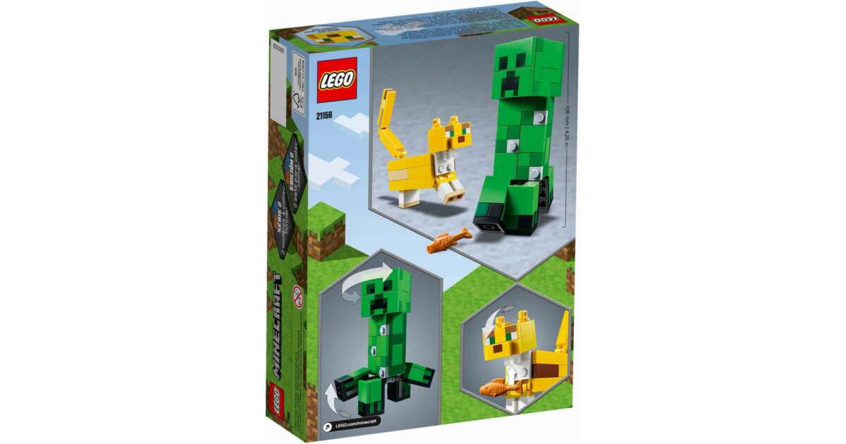 LEGO® Minecraft™ BigFig Creeper™ és Ocelot 21156 | Pepita.hu