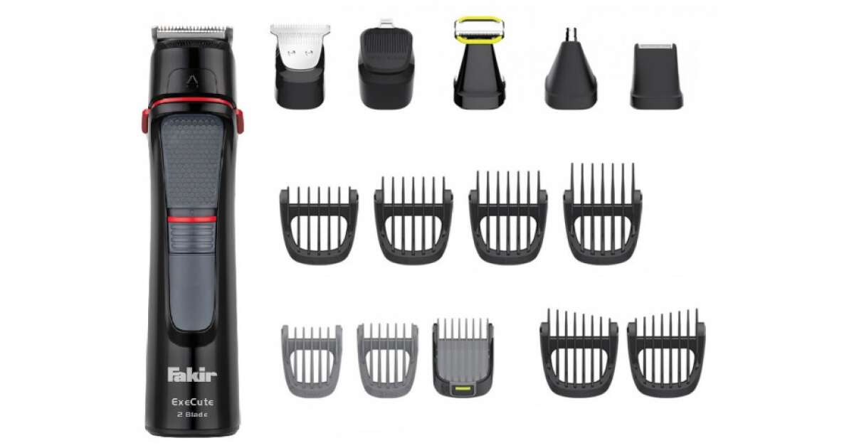 Fakir Execute 2 Blade Multifunkciós Haj- és Szakállvágó - 15 az 1-ben | Pepita.hu