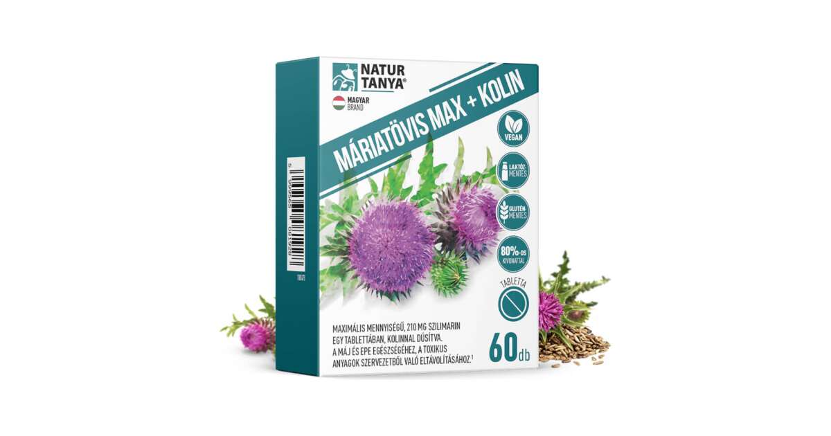 MÁRIATÖVIS MAX + KOLIN - Maximális mennyiségű szilimarin, kolinnal a ...