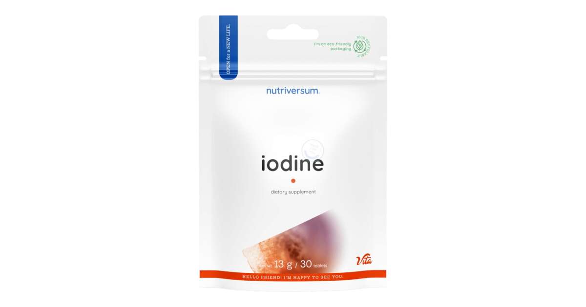 Iodine Tablet - 30 tabletta - Nutriversum | Pepita.hu