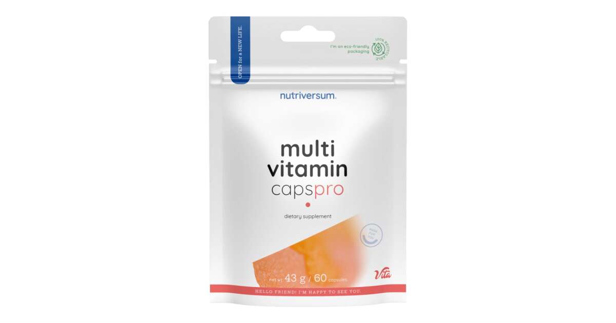 Multivitamin Caps Pro - 60 kapszula - Nutriversum | Pepita.hu