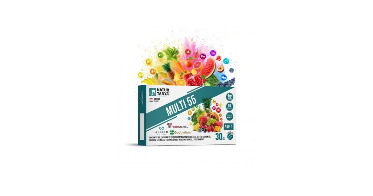 MULTI 55 - Fermentált multivitamin 55 féle koncentrált hatóanyag - 30 ...