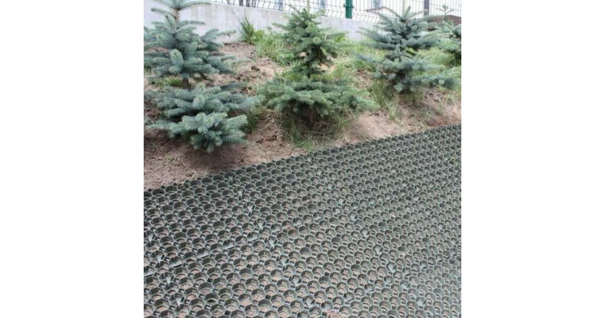 GYEPRÁCS - Zöld színű 50 X 50 cm-es 3500 kg/m2 teherbírású műanyag ...