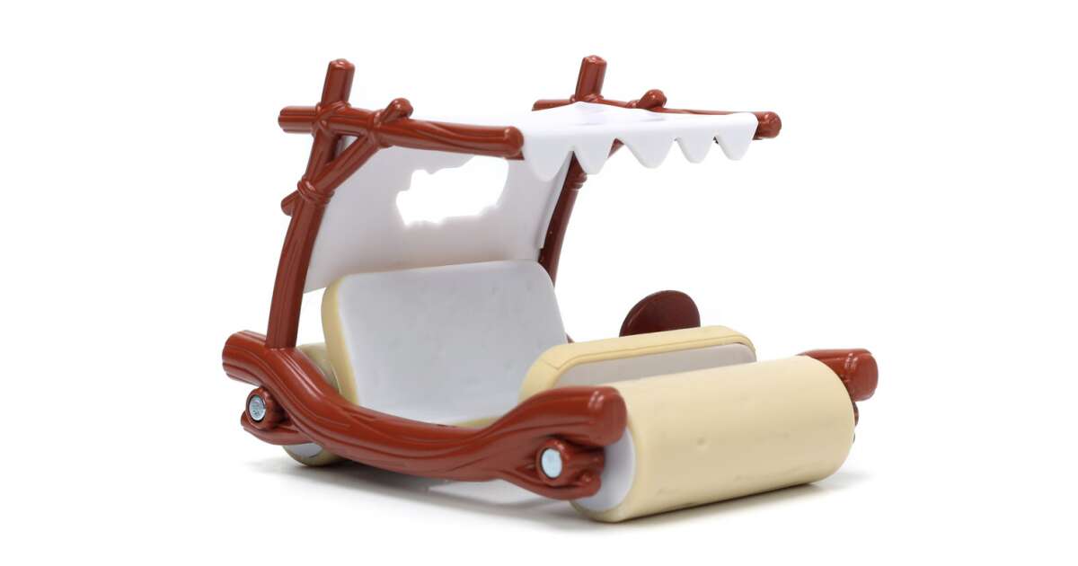 JADA SET METALLISCHES AUTO FLINTMOBIL IM MAßSTAB 1:32 UND FIGUR FRED ...