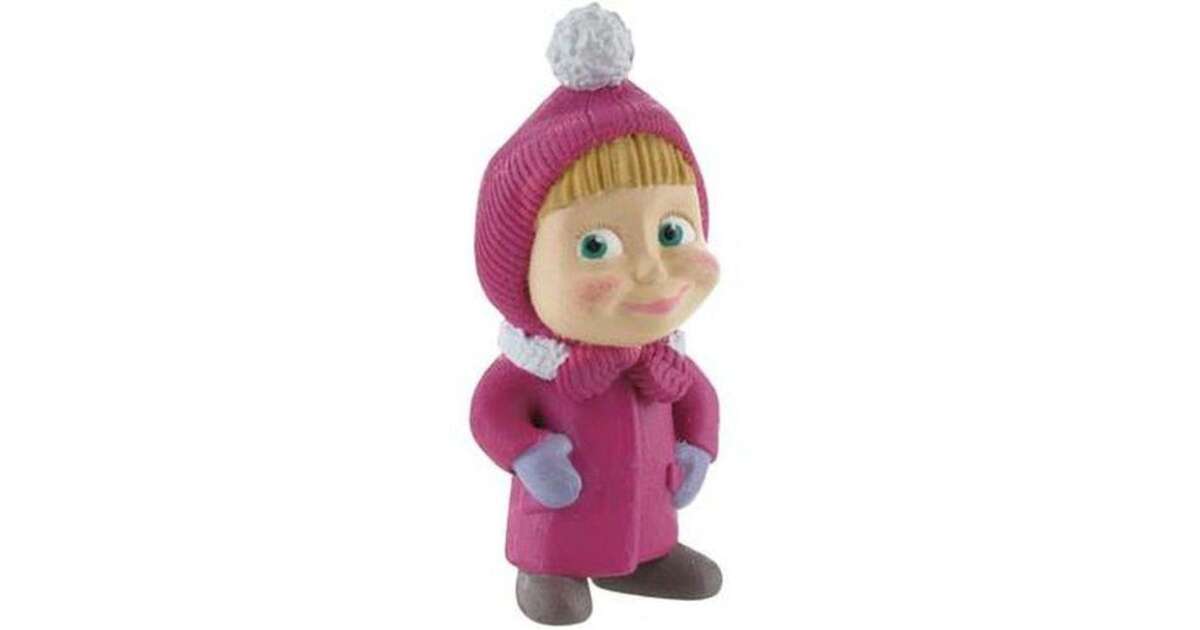 Masha and the Bear mini figura, Masha Winter, 6 cm | Pepita.hu
