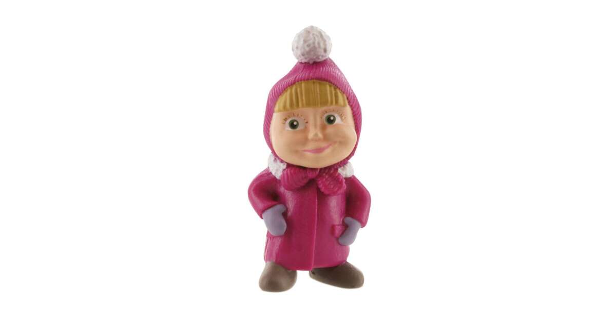 Masha and the Bear mini figura, Masha Winter, 6 cm | Pepita.hu
