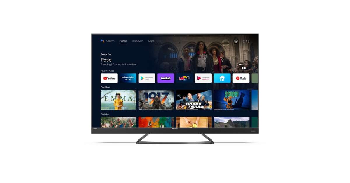Sharp 55” 55EQ3EA 4K UHD Android Smart QD-LED TV | Pepita.hu