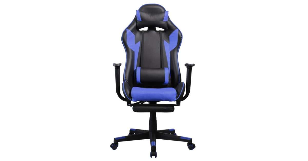 Iris GCH204BK_FT black / blue gamer chair | Pepita.com