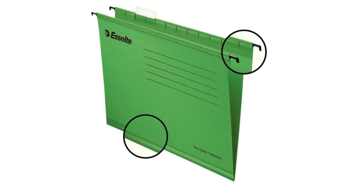 Esselte Pendaflex A4 standard 25db/cs zöld függőmappa | Pepita.hu
