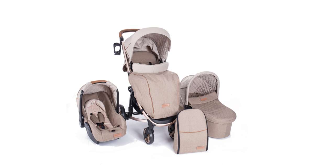 Kikkaboo Ugo 3in1 multifunkciós Babakocsi #bézs | Pepita.hu