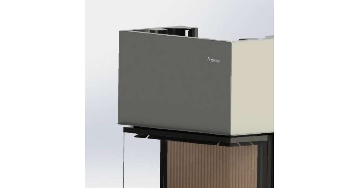 Focar für Holz/Briquettes-Kamin Crystal 110 Max Eco A-Caminetti, 3 ...