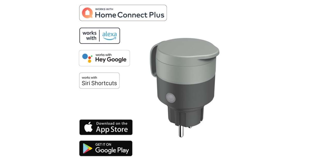 Hama 176624 2300W-os okos Wifi kültéri konnektor | Pepita.hu