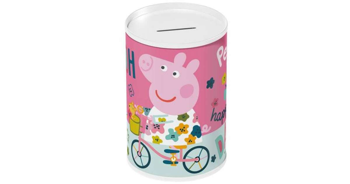 Peppa malac fém persely 10x15cm | Pepita.hu